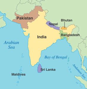 List Of Countries Constituting Indian Subcontinent