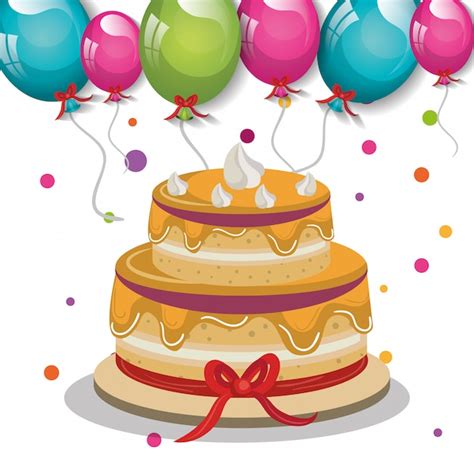 생일 축하 카드 디자인 프리미엄 벡터