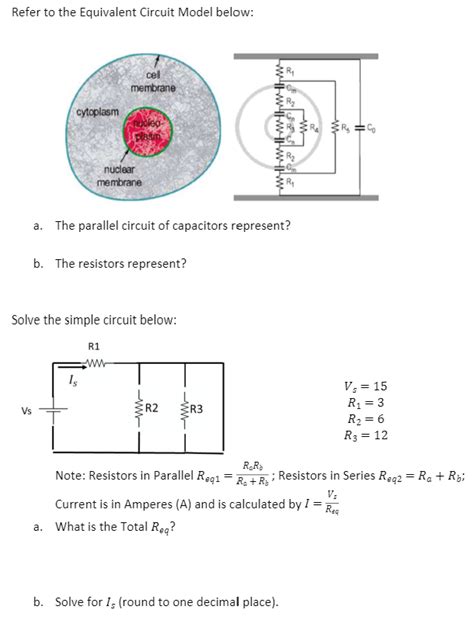 Solved Refer To The Equivalent Circuit Model Below Cel Chegg