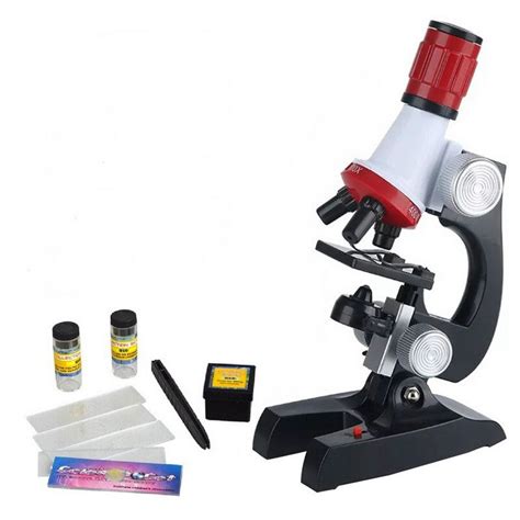 Microscope Kit Lab Led 100x 400x 1200x Home School Vicedeal