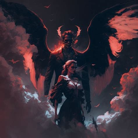Lucifer And Lilith Mitolojik Yaratıklar Resim Çizimler