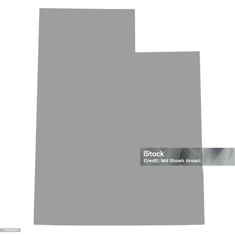 Utah Map Utah Shape Ut Map United States Stock Illustration Download