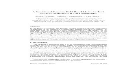 Pdf A Conditional Random Field Based Model For Joint Sequence Vlm1