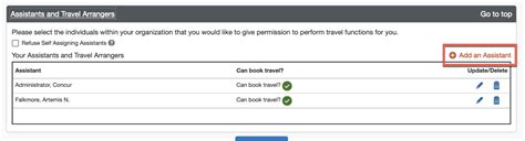 How Do You Add A Travel Assistant Or Arranger Sap Concur Community