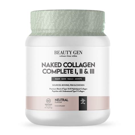 Beauty Gen Naked Collagen Complete I II III Fitness Empire