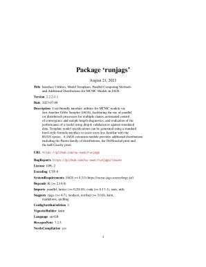 Fillable Online Cran Csiro Interface Utilities Model Templates Parallel In Runjags Rdrr