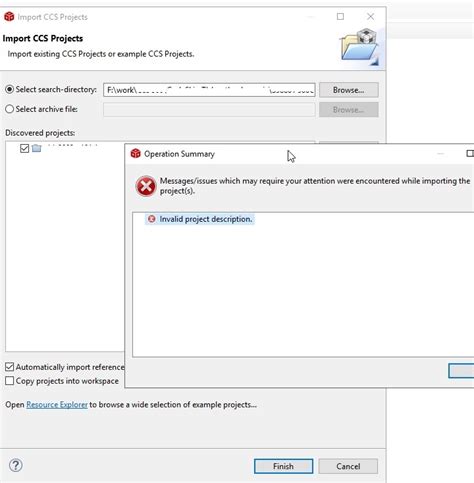 Why Can T I Open Up Projects That Exist And Were Working A Few Weeks Ago Code Composer Studio