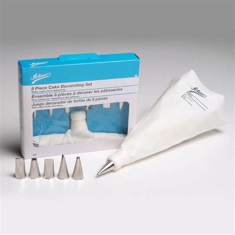Ateco Cake And Pastry Decorating Tool Set 1 Bag 6 Tips Usa Made Color
