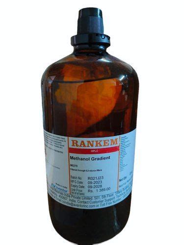 Hplc Solvents Rankem Methanol Hplc Gradient 25 Ltr Trader
