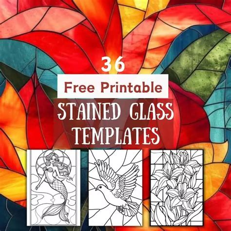35 Free Printable Stained Glass Patterns Beautiful Designs For Your
