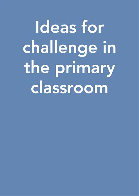 Challenge In The Classroom Nace Challenge In The Classroom Nace