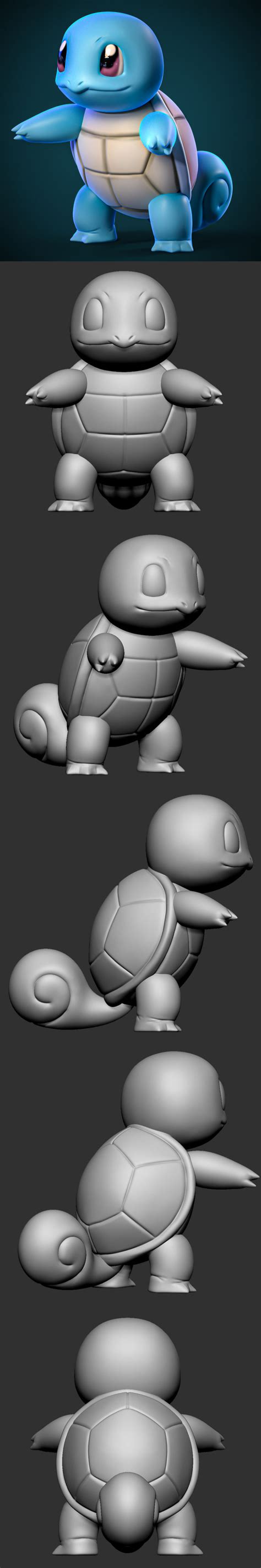 Desire Fx 3d Models Pokemon Squirtle 3d Print Model