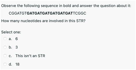solved observe the following sequence in bold and answer the
