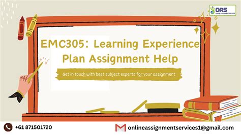 Emc305 Learning Experience Plan Assignment Help Online Assignment Services