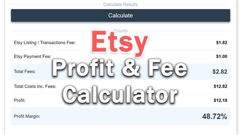 Etsy Profit And Fee Calculator 2024 Updated