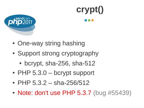 cryptography in php use cases ppt
