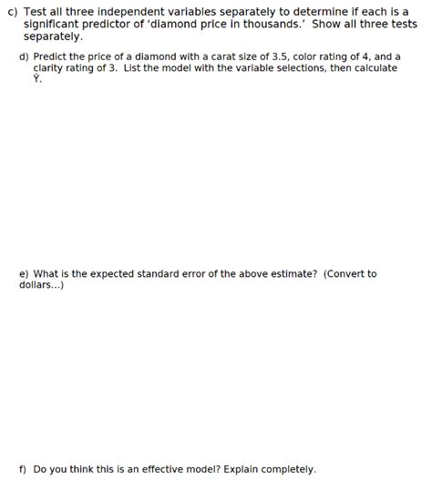 Solved Multiple Regression Assignment 18 The Following Data