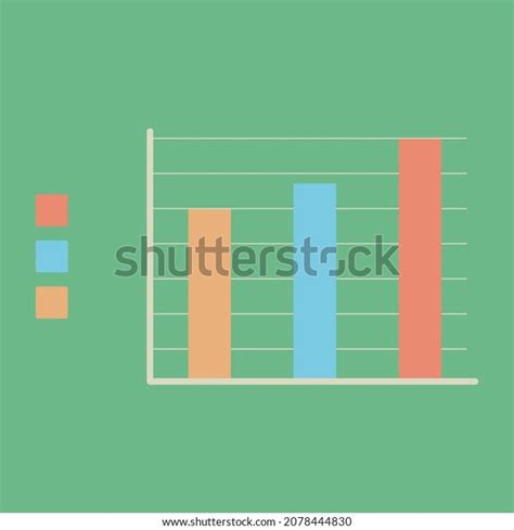 Simple Cute Bar Graph Illustration Stock Vector Royalty Free 2078444830 Shutterstock