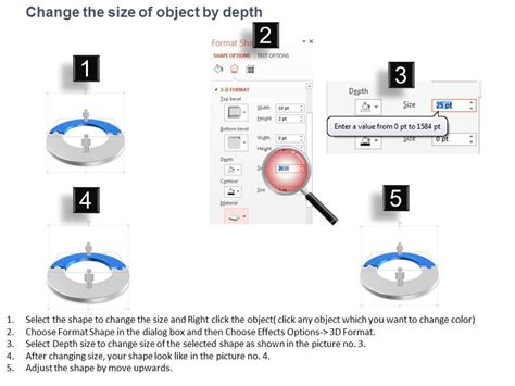 Circular Puzzle Chart With D Men Powerpoint Template Slide PowerPoint Presentation Images