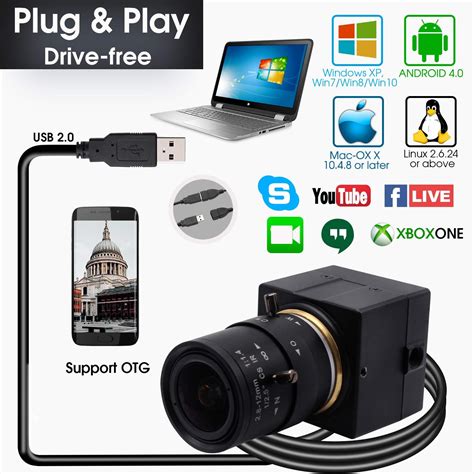 Svpro Cámara Web Usb De 8mp Con Lente De Zoom Cámara De Zoom óptico De