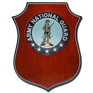 National Guard Award And Recognition Mahogany Wooden Plaques