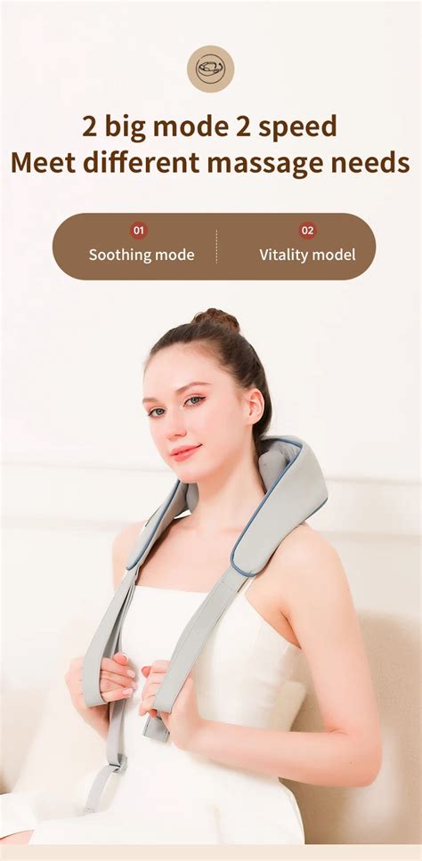 Wireless Electric Neck Massager Shiatsu Neck Shoulder Massager For Car Neck Back Body Massager