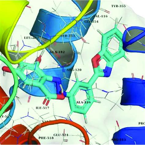 Predicted 3d Demonstration Of Binding Modes Of C4 Inside The Active