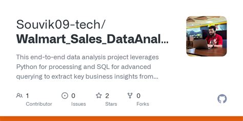 Github Souvik09 Techwalmartsalesdataanalysis This End To End Data Analysis Project
