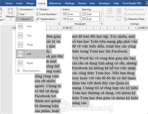 Cách Chia Cột Trong Word