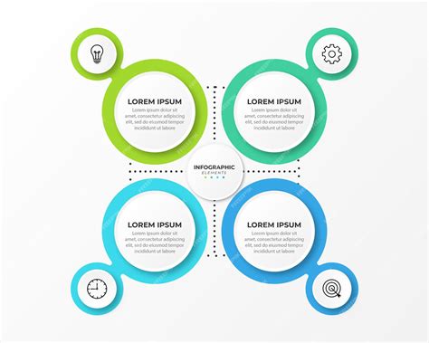 Premium Vector Infographic Circle Element Template Can Be Used For Workflow Layout Diagram