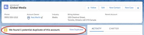 show duplicate records in lightning experience