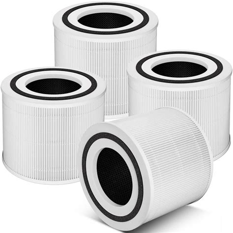Anqtovp 4 Pack 240 Air Purifier Replacement Filter 3 In 1 True Hepa 14