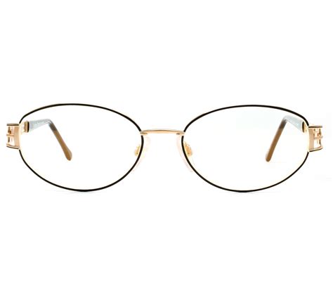 Carolina Herrera Ch 720 Clear Flash Gold Lens Vintage Frames Company