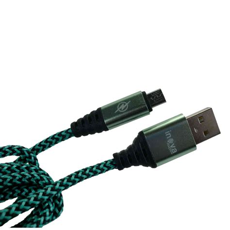 cabo micro usb v8 carregador e dados preto e verde cbo7289 webstore