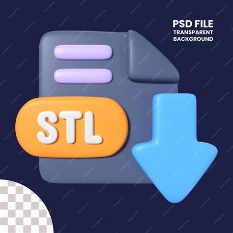 Premium Psd Stl Download 3d Illustration Icon