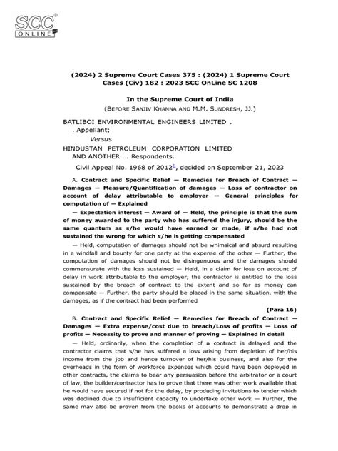 Batliboi Environmental Engineers Ltd Pdf Supreme Court Of The United States Social