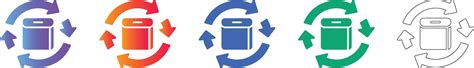 Data Synchronization Refresh Icon Collection Vol 19236 78416019 Vector