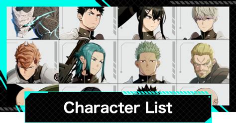 All Characters List Kaiju No 8 The Game Gamewith