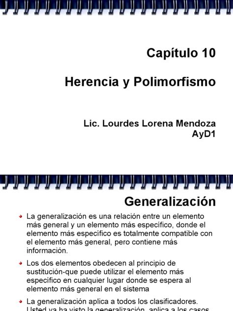 capitulo 10 herencia y polimorfismo pdf herencia programación