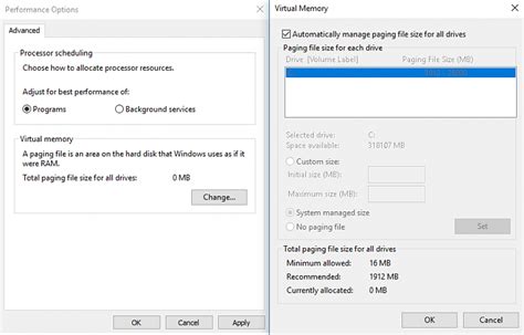 windows is low on memory solved windows 10 forums