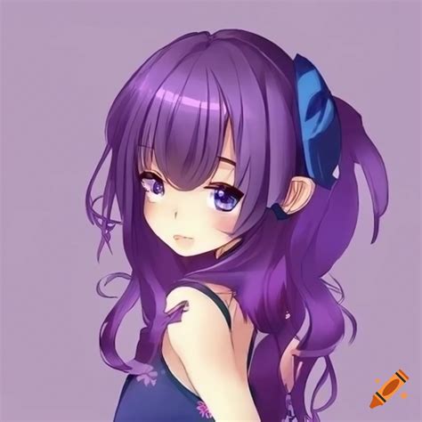 Little Anime Girl With Purple Hair Best Anime Girls And Women With