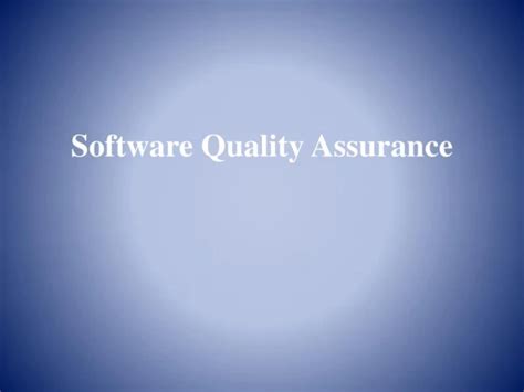 Ppt Statistical Software Quality Assurance Powerpoint Presentation