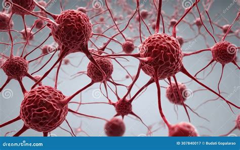 A Network Of Interconnected Cells Symbolizing Complex Biological Systems Stock Illustration
