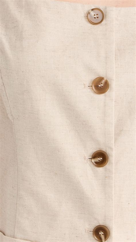 Moon River Square Neck Button Front Top Shopbop