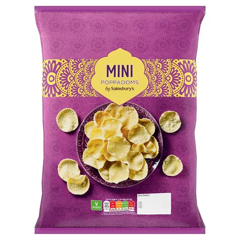 Sainsburys Mini Poppadoms 100g Mcgrocer