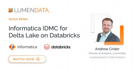 Informatica Idmc For Delta Lake On Databricks Lumendata