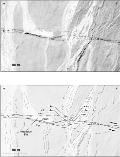 Figure 3 From High Resolution Satellite Imagery Mapping Of The Surface Rupture And Slip