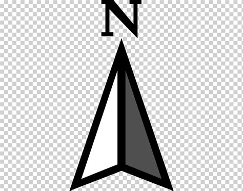 North Map Symbolization Compass Direction Indicator Angle Text