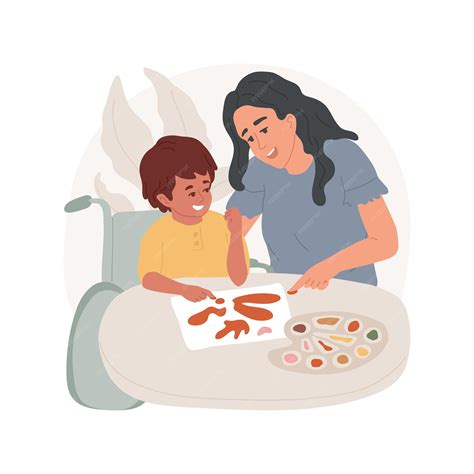 Premium Vector Art Therapy Isolated Cartoon Vector Illustration