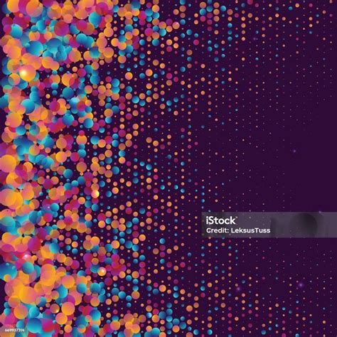 화려한 색종이와 벡터 배경입니다 초록 점선 복고풍 텍스처 기념일에 대한 스톡 벡터 아트 및 기타 이미지 기념일 나이트클럽 놀라움 Istock